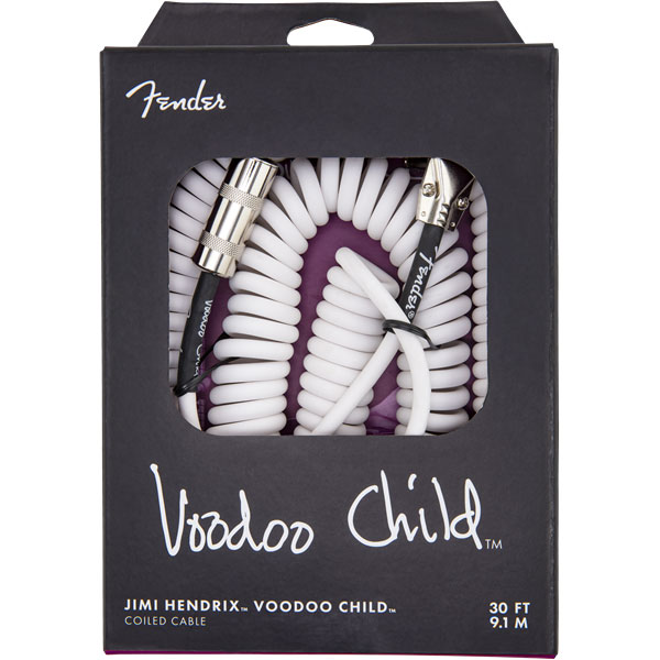 Kabel Fender Jimi Hendrix Voodoo Child Coil Cable 30 (9.1m) - White