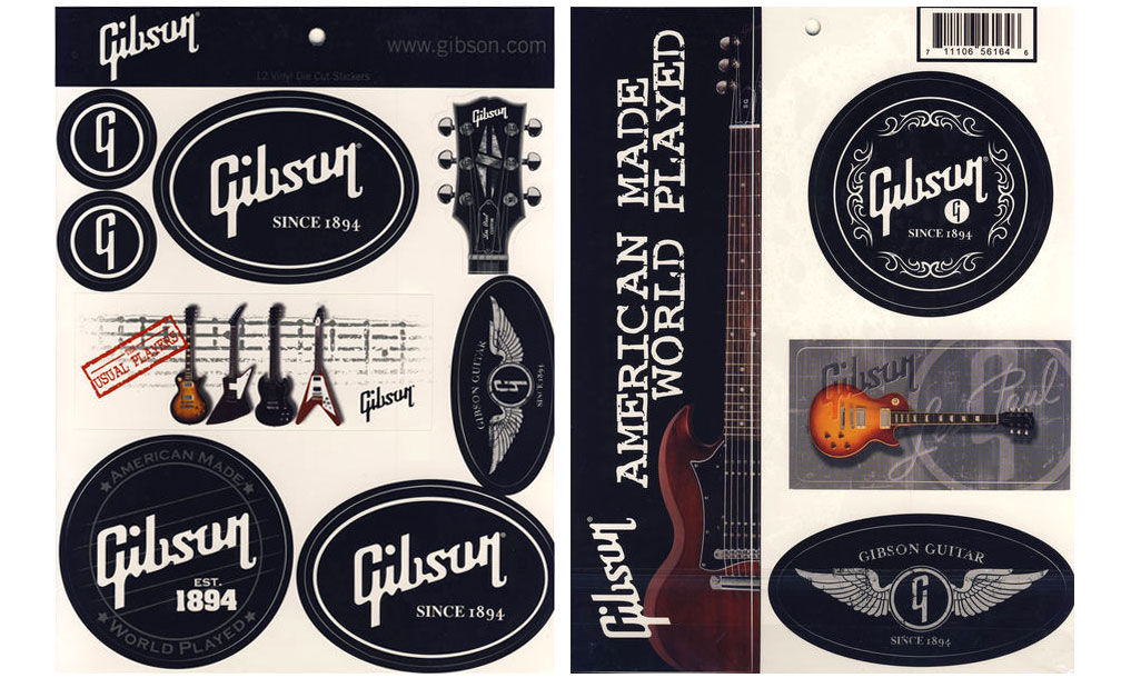 Stickers Gibson G-STICKER1 Autocollants Pré-découpés (par 12)