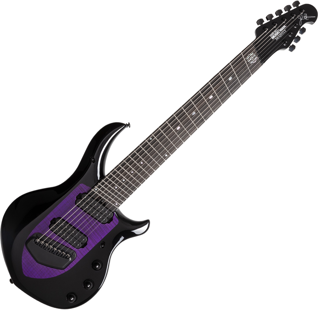 Multi-scale guitar Music man John Petrucci Majesty 8 - wisteria blossom lila